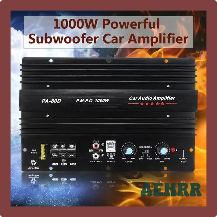 AEHRR Car 10 Inch 12 Inch Subwoofer Power Amplifier Motherboard 12V ...