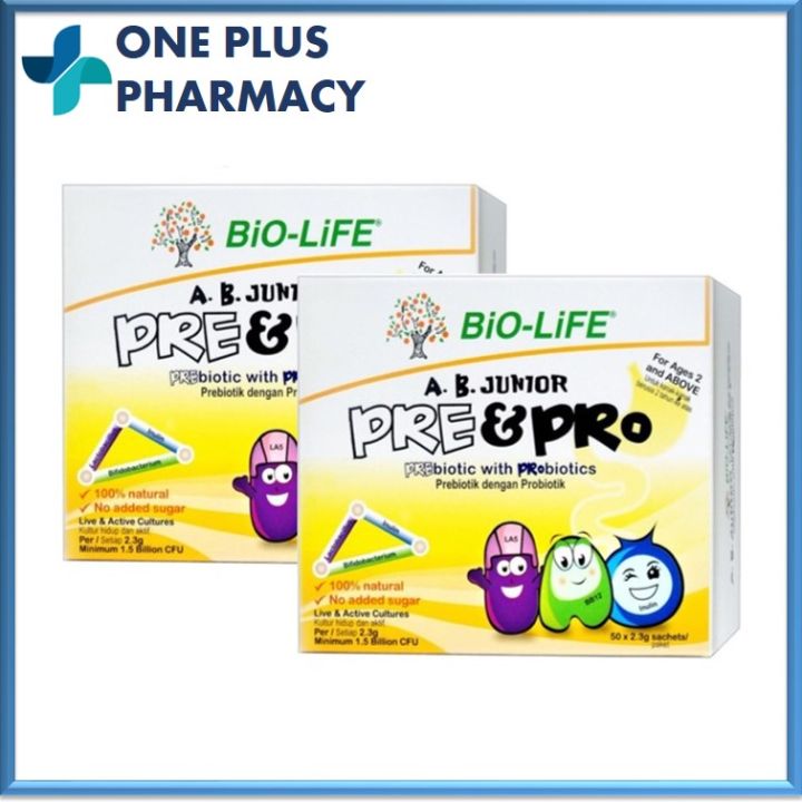 Bio-Life A.B. Junior Pre & Pro 10's / 50's / 2x50's [EXP 04/2027] (AB ...