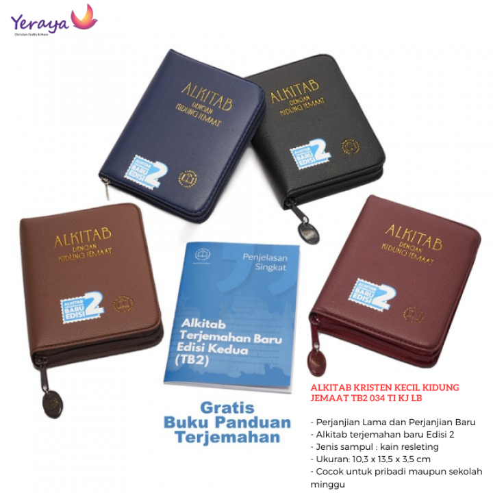 Alkitab Dengan Kidung Jemaat Kristen Kecil TB2 034 TI KJ Kitab Suci ...
