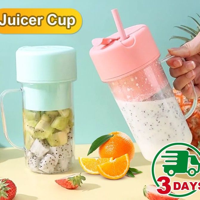 Blender Juice Juicer Cup With Straw Portable Juice Blender Wireless ...