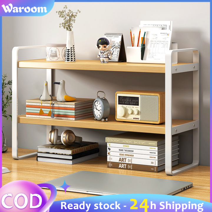 WAROOM 2/3 Layer Desktop Shelf Rack Multipurpose Storage Rack Shelf ...