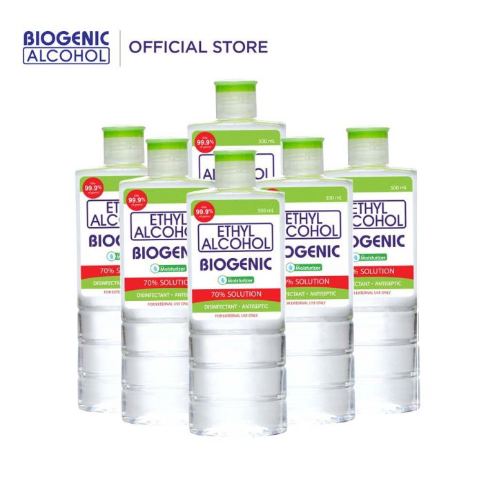 Biogenic 70% Ethyl Alcohol 500ml x6 | Lazada PH