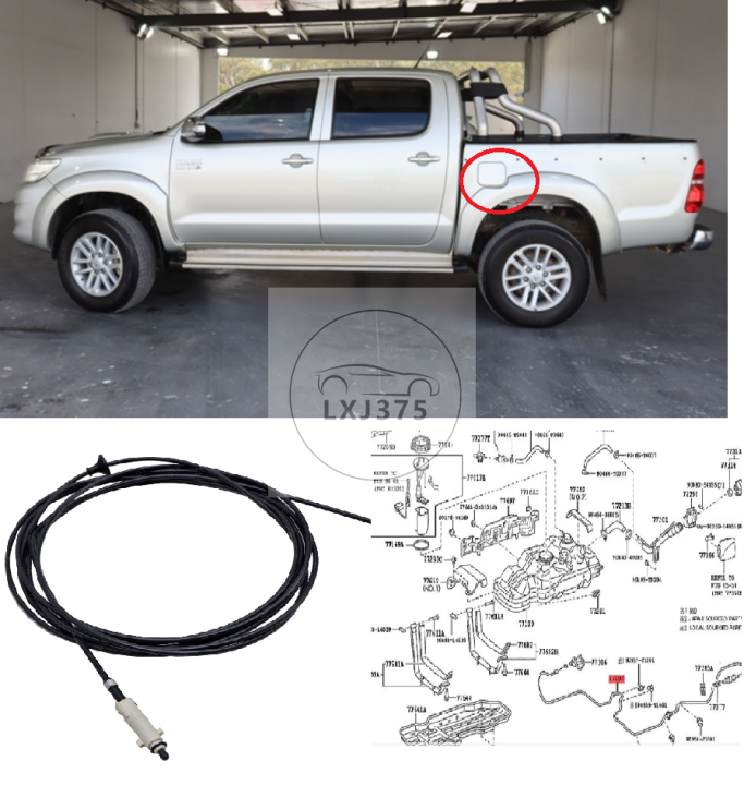 FOR Toyota hilux 2005 2006 2007 2008 2009 2010 2011 2012 2013 2014 Fuel ...