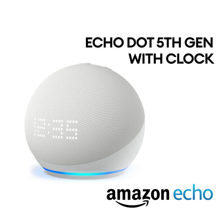Amazon Echo dot 5th Gen With Clock Smart Speaker With Alexa | Lazada PH