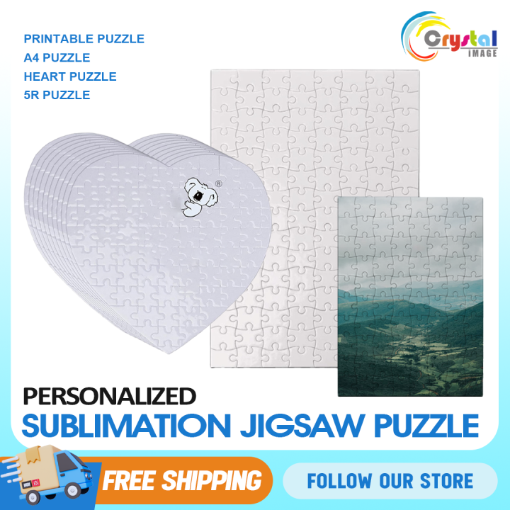 Sublimation Jigsaw Puzzle A4/5R/Heart Personalized Cardboard Puzzle ...