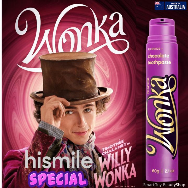 Hismile Wonka Chocolate Toothpaste Special Edition 60g ยาสีฟันรสช็อคโก ...