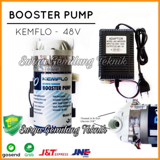 KEMFLO - RO Booster Pump (Set) 48 Volt - 2 Ampere | Lazada Indonesia