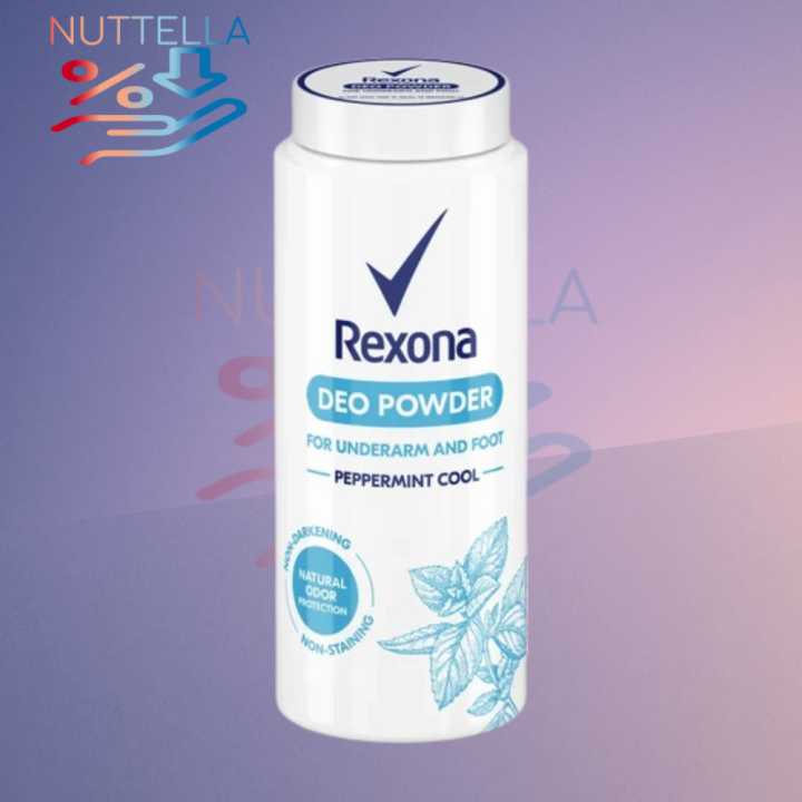 Rexona Deo Powder Peppermint Cool for Underarm and Foot 80g | Lazada PH