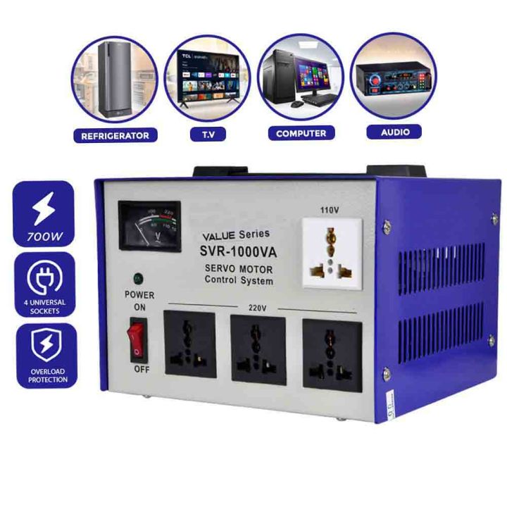 AC Motor Automatic Voltage Regulator 850w AVR for Refrigerator , Smart ...