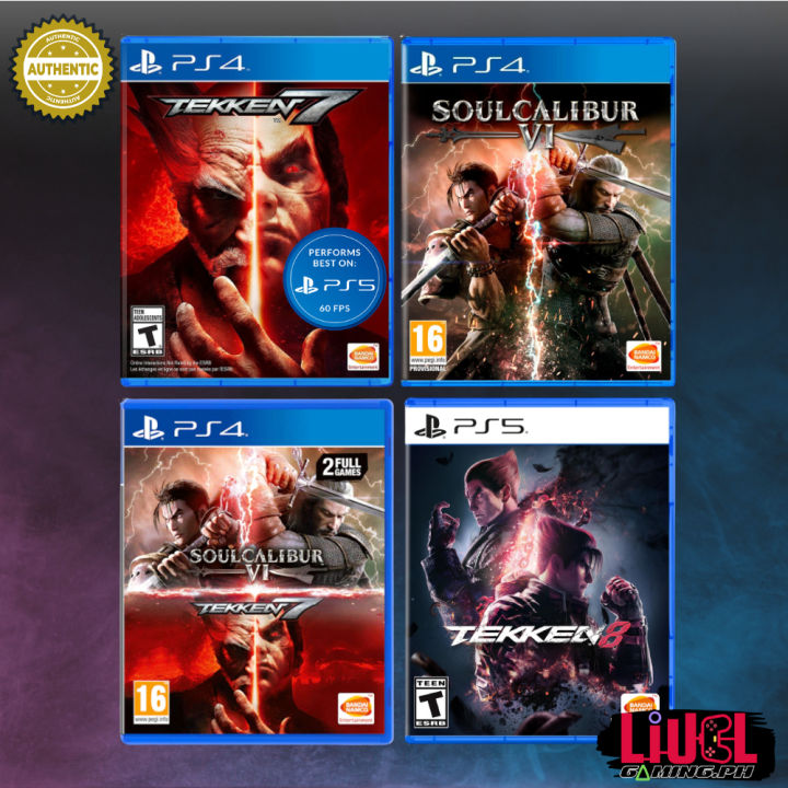 Tekken 7 | Soul Calibur VI 6 | Two Full Games PlayStation 4 PS4 Games ...