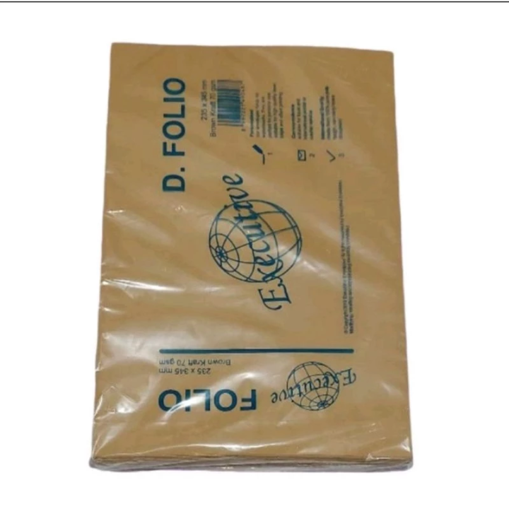 amplop coklat ukuran folio / amplop coklat besar / map coklat / map ...
