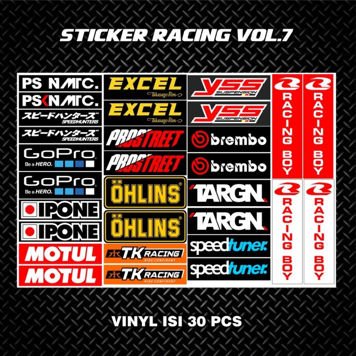 STICKER RACING / STIKER PACK / STIKER MOTOR | Lazada Indonesia