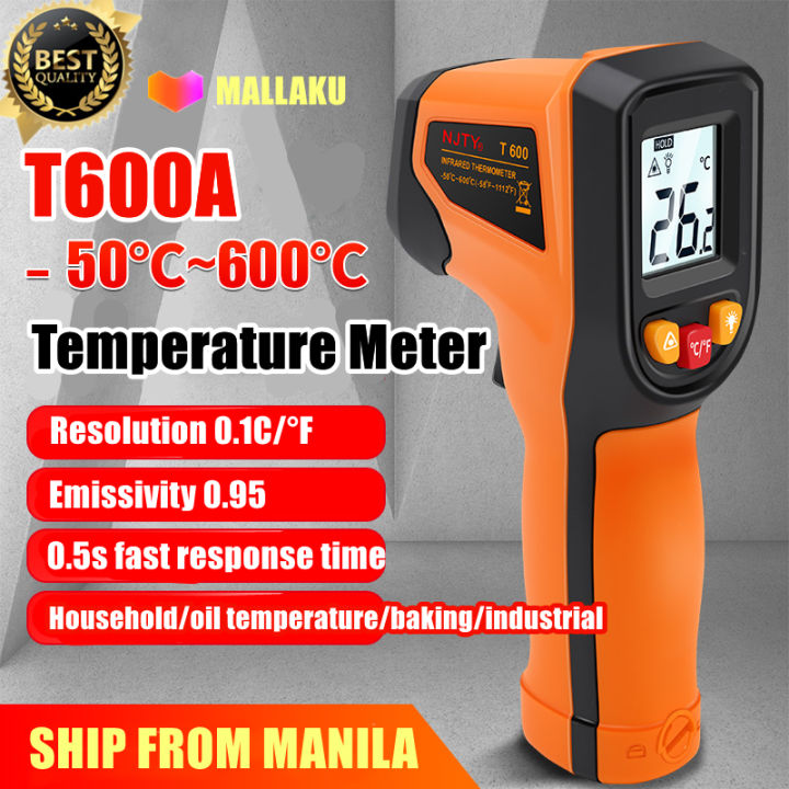 MALLAKU （Not suitable for human body）-50℉〜600℃ Non-Contact Laser LCD ...