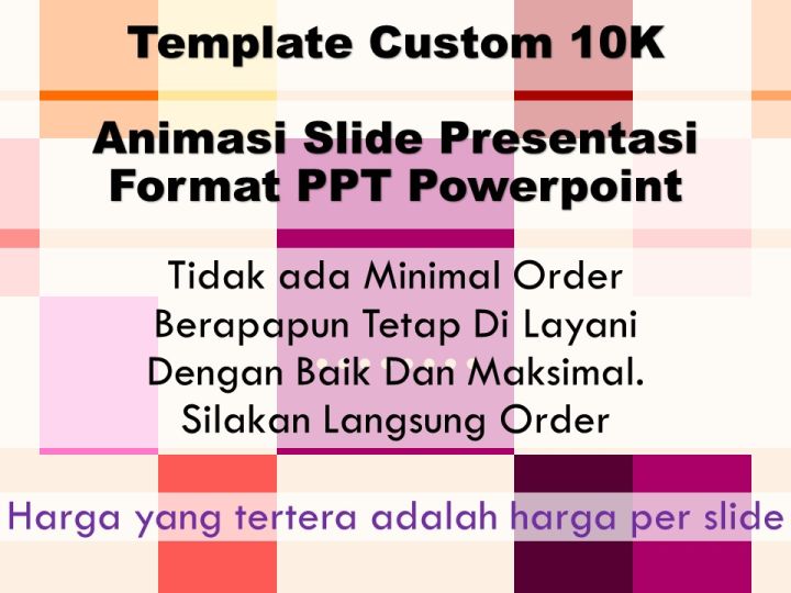 Template Custom 10K- Animasi Slide Presentasi Format PPT Powerpoint ...