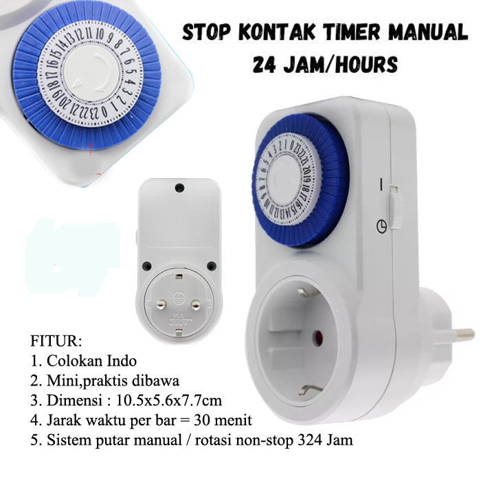 Stop Kontak Timer Manual Analog Countdown Hitung Mundur - Stop Kontak ...