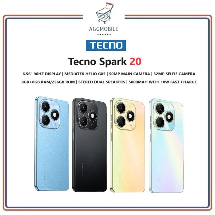 [MY] Tecno Spark 20 (16GB RAM/256GB ROM | Stereo Dual Speakers | 18W ...