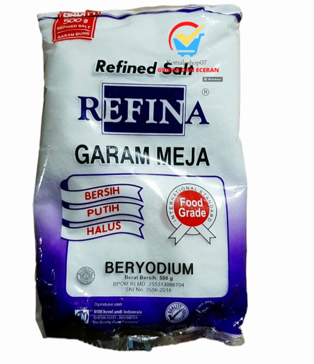 GARAM MEJA REFINA 500G | Lazada Indonesia