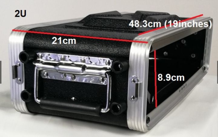 2U Guider ABS Audio Flight Case Sound Equipment Rack | Lazada PH