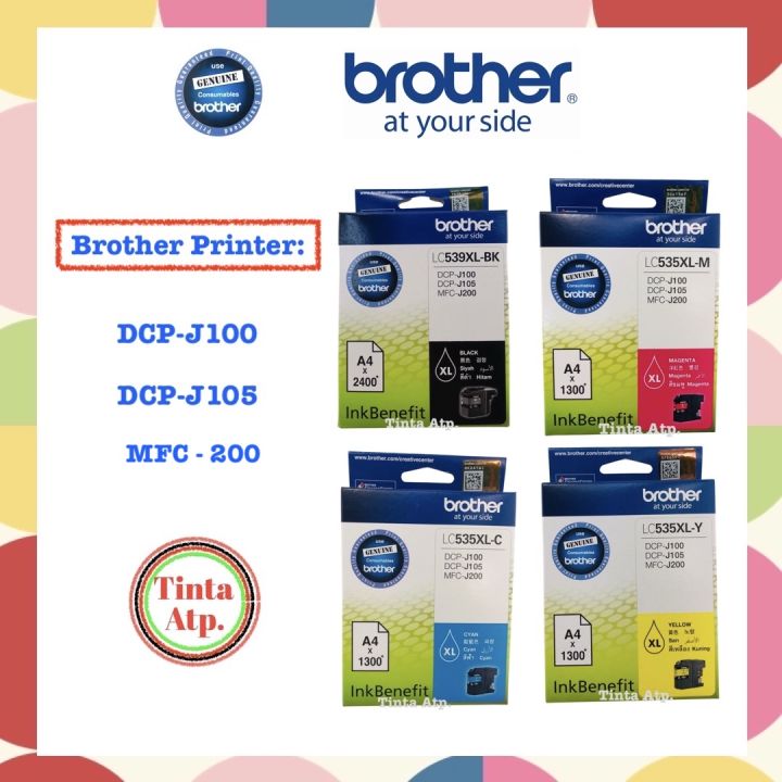 Original Brother Ink Cartridge for DCP - J100 / DCP - J105 / MFC - J200 ...
