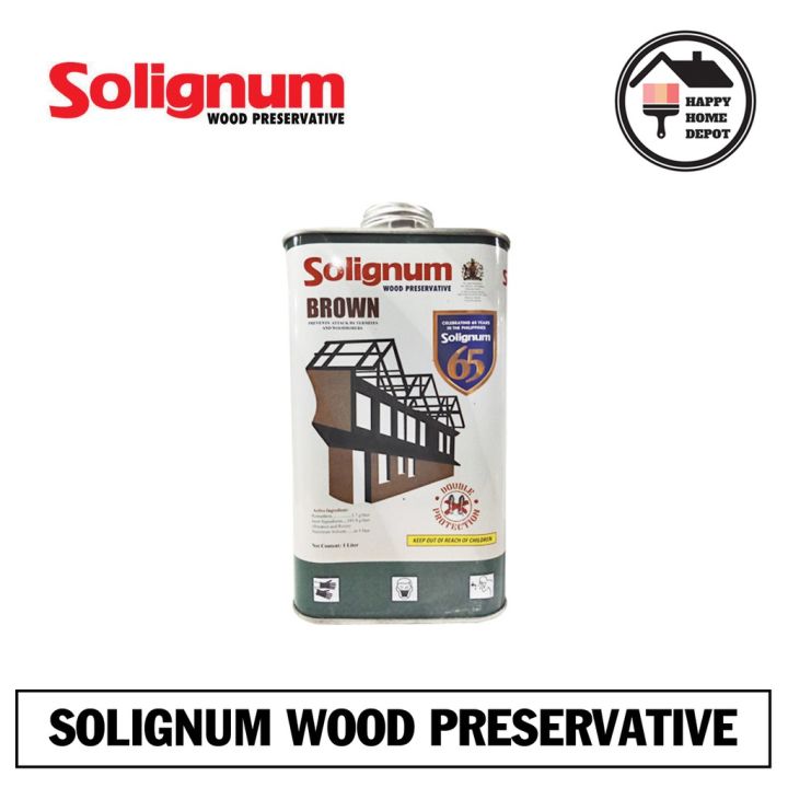 1LT SOLIGNUM WOOD PRESERVATIVE BROWN | Lazada PH
