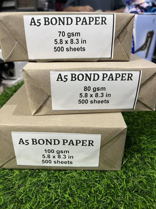 A5 A6 Bond Paper 70gsm 80gsm 100gsm Pre-cut Papers | Lazada PH