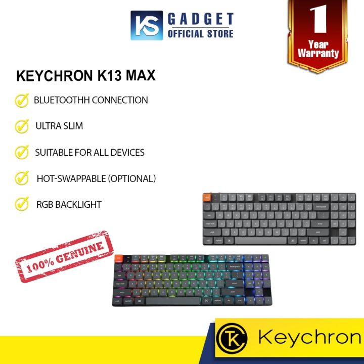 Keychron K13 Max QMK/VIA Wireless Custom Mechanical Keyboard | Lazada