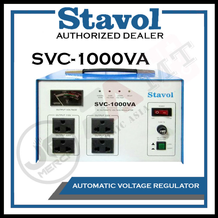 Stavol ST-1000VA Automatic Voltage Regulator 1000 watts AVR 100% True ...