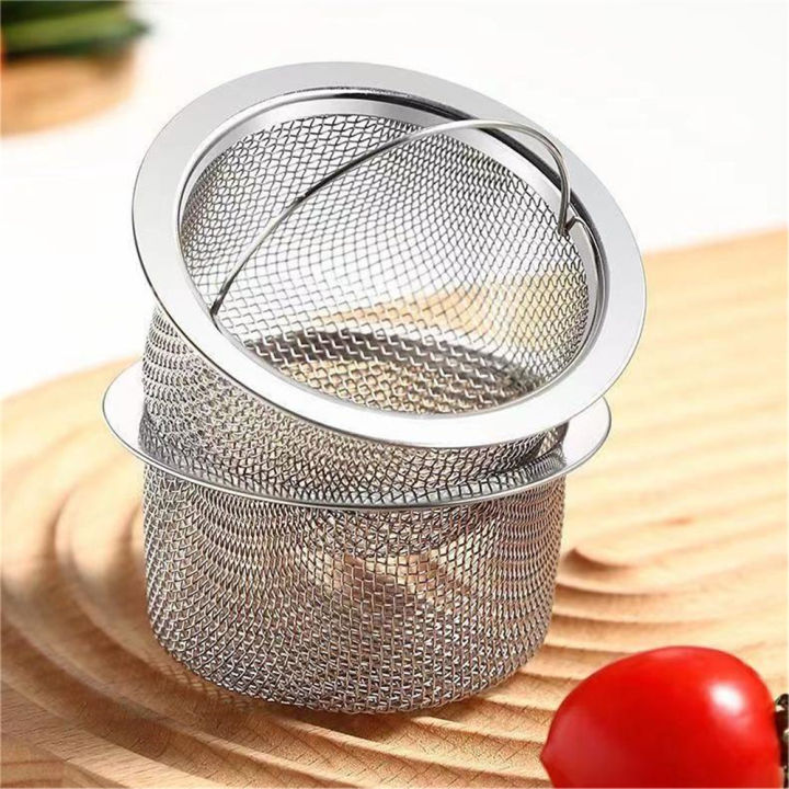 Colnes Stainless Steel Kitchen Sink Filter With Handle Vegetable Basin ...