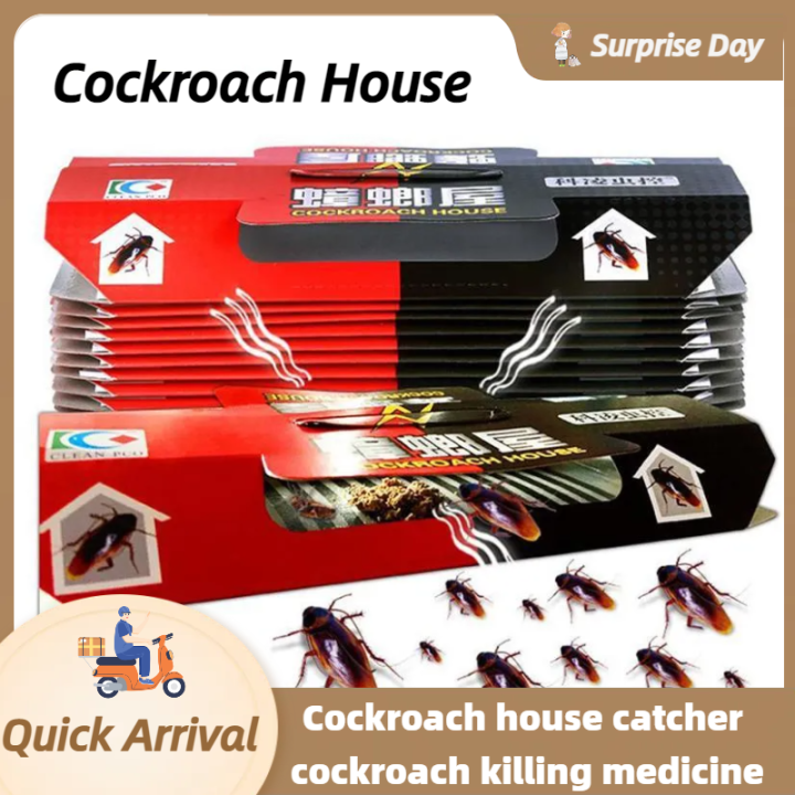 10Pcs Set Roach Killer Cockroach Pitfall House Small Bugs Traps Box ...