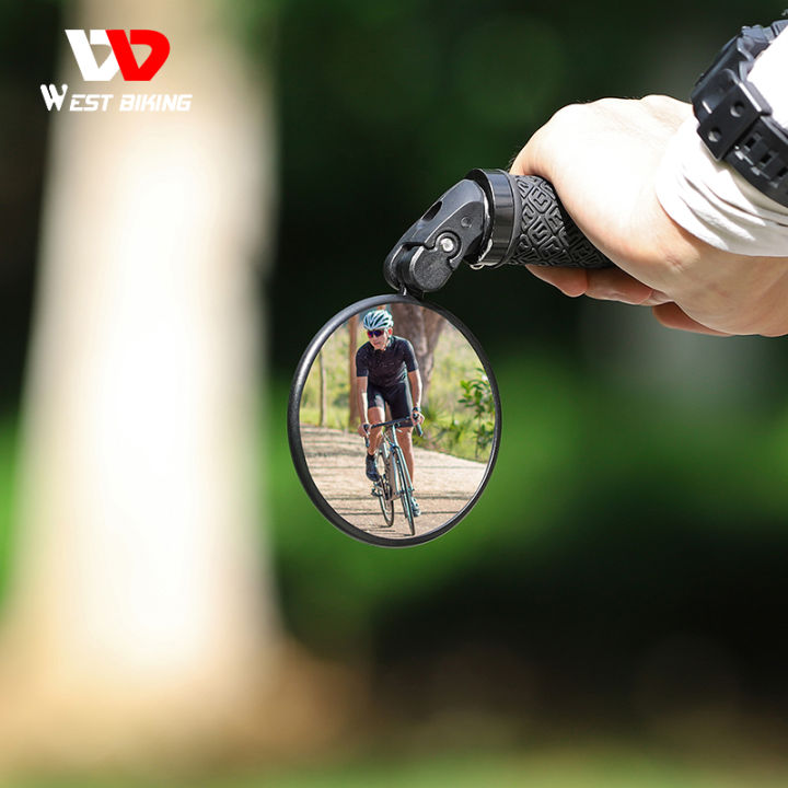 WEST BIKING Bicycle Rearview Mirror MTB Road Bike Handlebar Rotatable ...