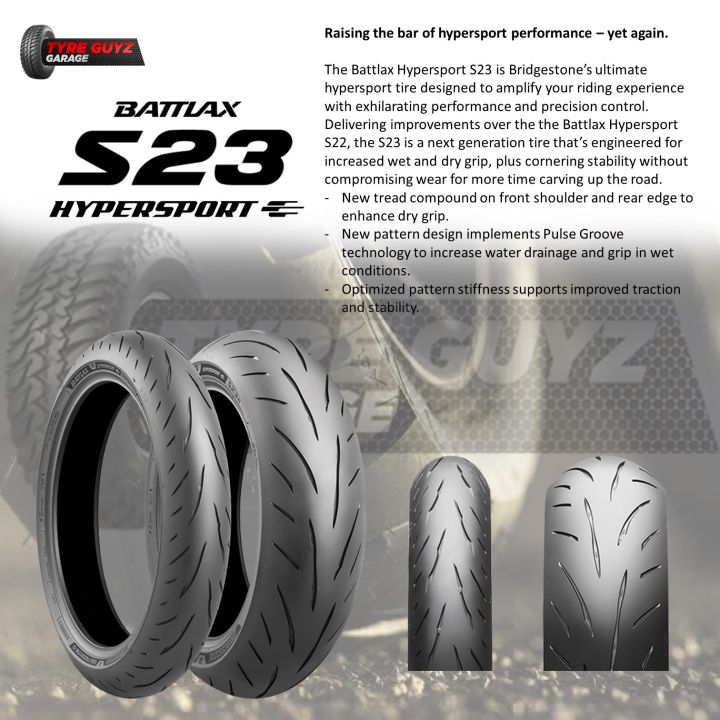 Bridgestone Battlax S23 Hypersport Tire | Lazada PH