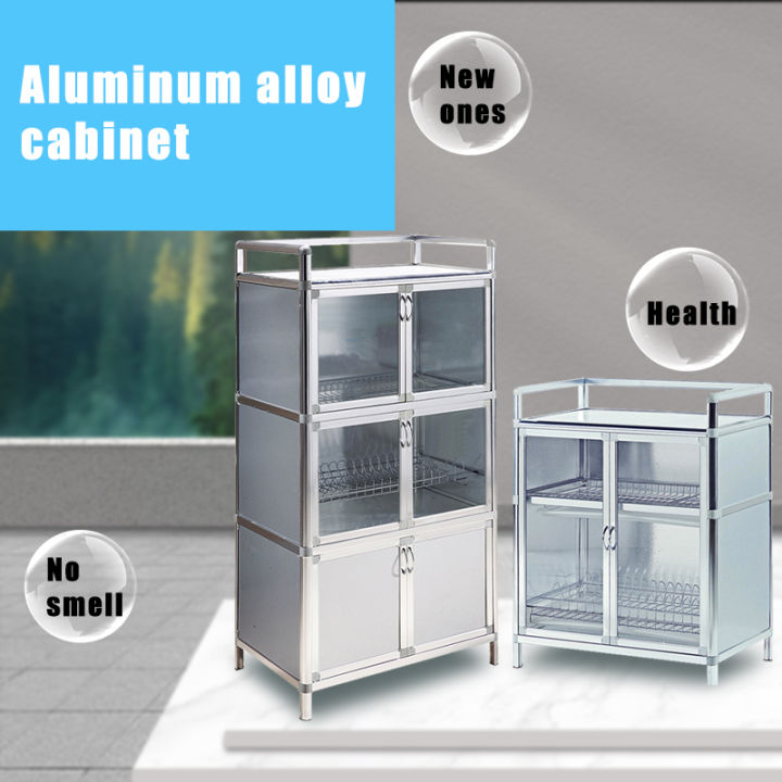 cupboard shelves multi-layers storage withdustproof Stainless Steel ...