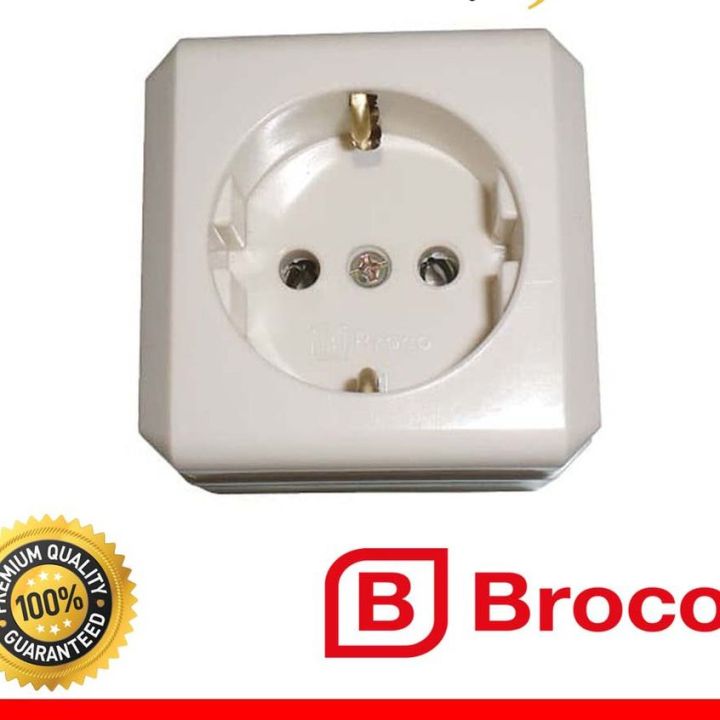 Stop kontak OB Outbow BROCO Lubang 1 Colokan Broco Ob Outbow Tempel ...