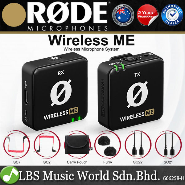 Rode Wireless ME 2.4 GHz Wireless Microphone System Compact Digital Mic ...