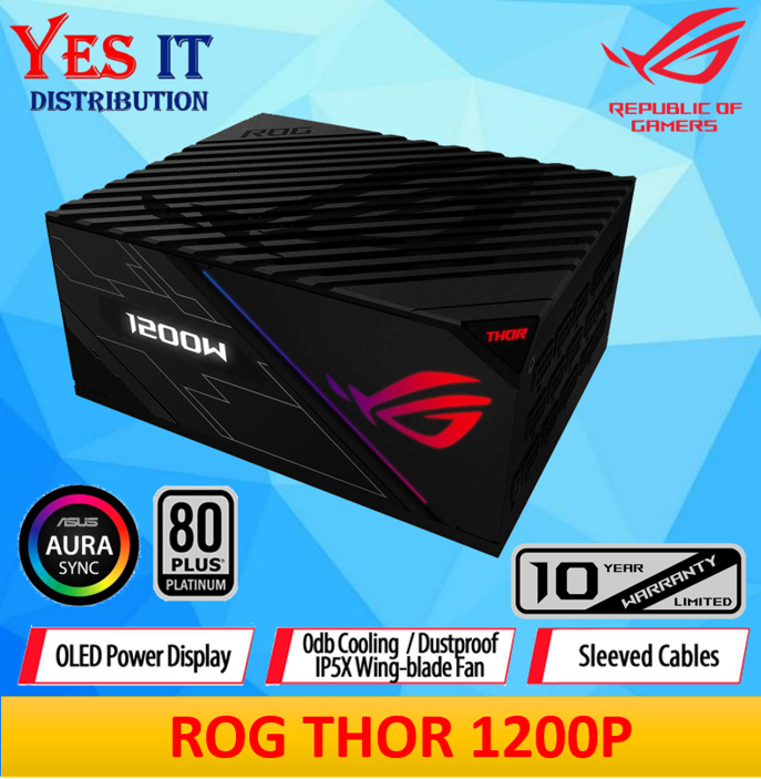 ASUS ROG Thor 1200W / 1000W / 1600W Platinum Power Supply Unit Stands ...