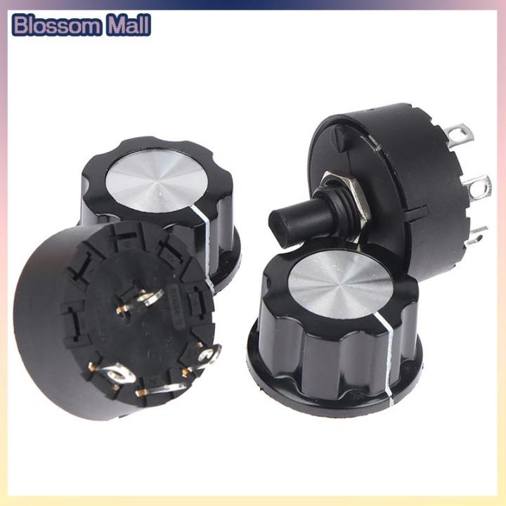[Blossom] 1pcs 2/3/4/5/6/7/8เกียร์พร้อมลูกบิด Cap ROTARY Gear SWITCH 6A ...
