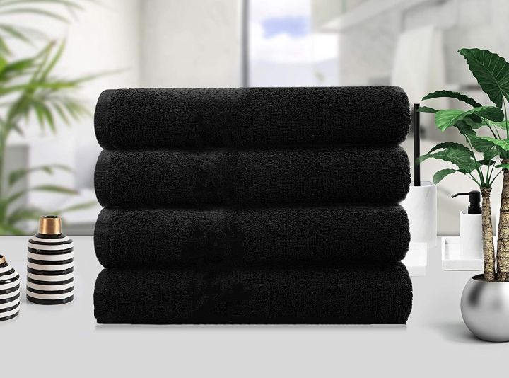 1pc Cotton Black Bath towel (70x140cm)#819 | Lazada PH