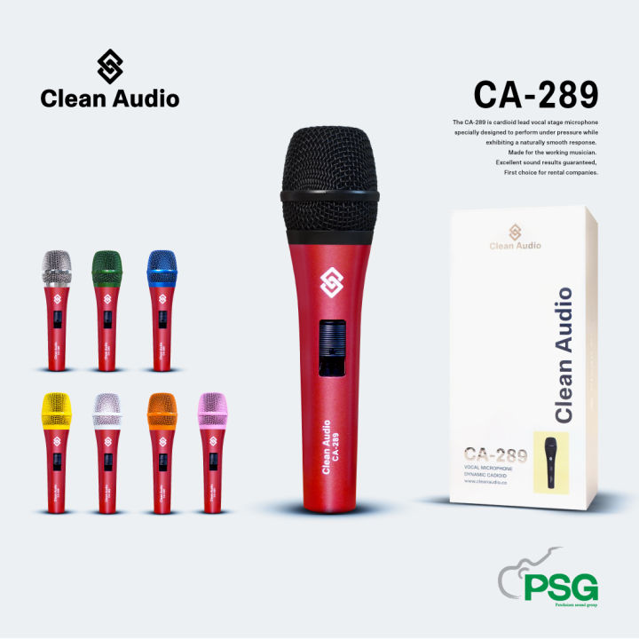 CLEAN AUDIO : SERIES : CA-289 RED SERIES Dynamic Microphone All Head ...