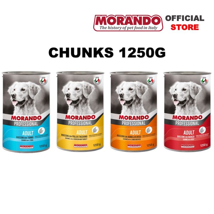MORANDO PROFESSIONAL Chunks Dog Can Food (1250g) | Lazada