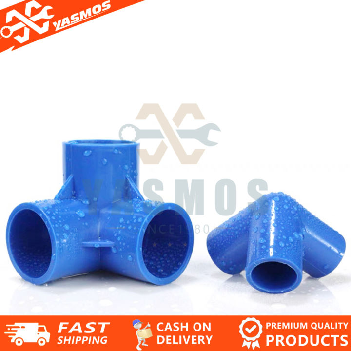 PVC Blue Fittings 3 Way Tee 1/2" to 1"(Diameter 20MM to 25MM) | Lazada PH