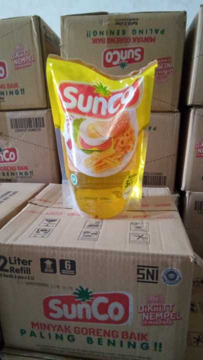 Minyak Goreng Sunco 2 liter isi 6 pouch perdus | Lazada Indonesia