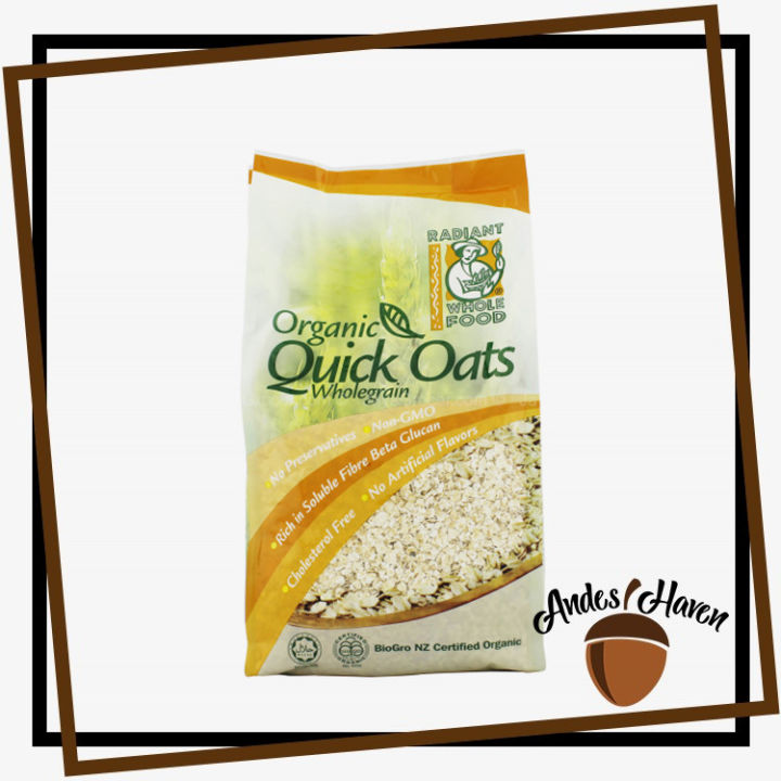【Radiant】Organic Quick Oats - 500g | Lazada
