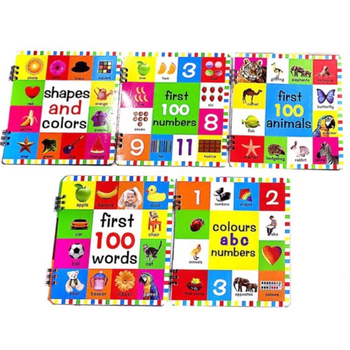 First 100 Words Animals ABC Colors Jumbo Baby Educational Book | Lazada PH
