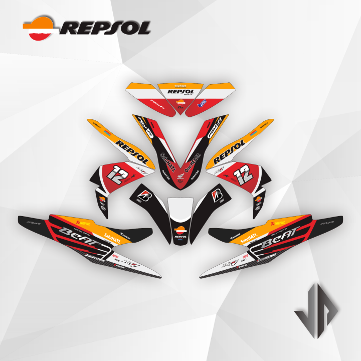 Decal Sticker / Stiker Beat ESP 2020 2021 2022 2023 Repsol 12 | Lazada ...