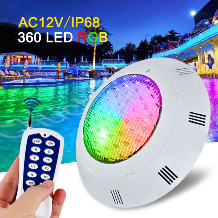 underwater pool lights LED Swimming PoolLight Underwater Lamp AC12V Diving Lamp Waterproof RGB ...