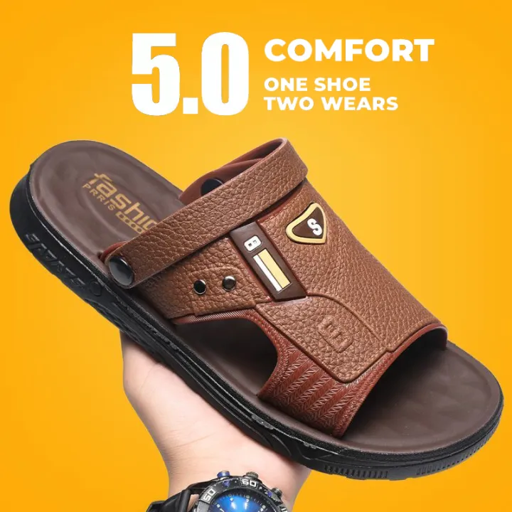 sandals for men korean original waterproof comfort dual-purpose ...
