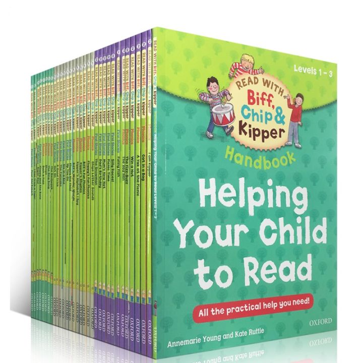1 set 33 books 1-3 level Oxford reading tree Biff,Chip&Kipper hand book ...