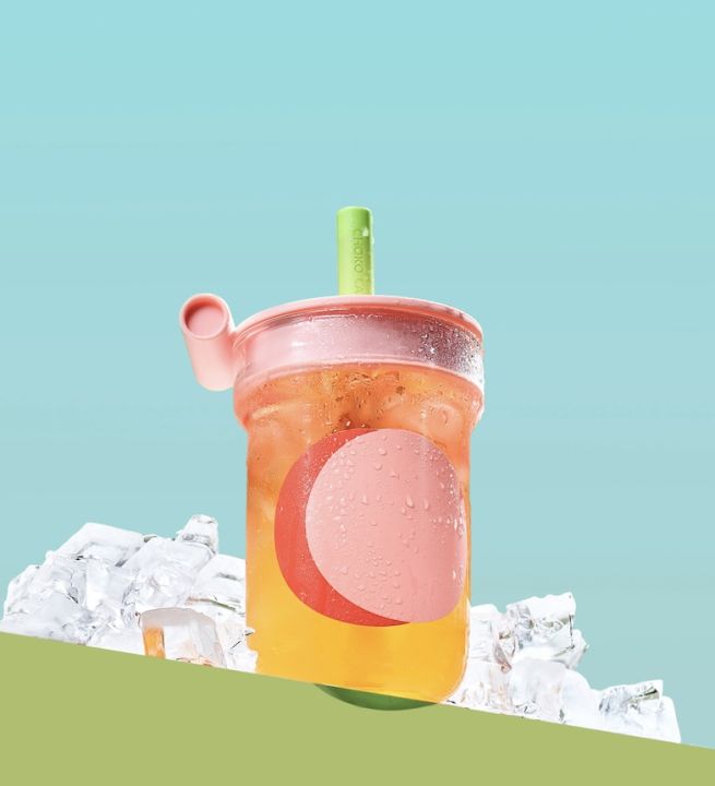 ดูดีนี่ สวยงามมาก 560ml 1150ml ความจุ แก้ว น่ารัก กรวยถ้วยแก้ว ขนาดใหญ่หลอดหยาบของขวัญสำนักงาน ...