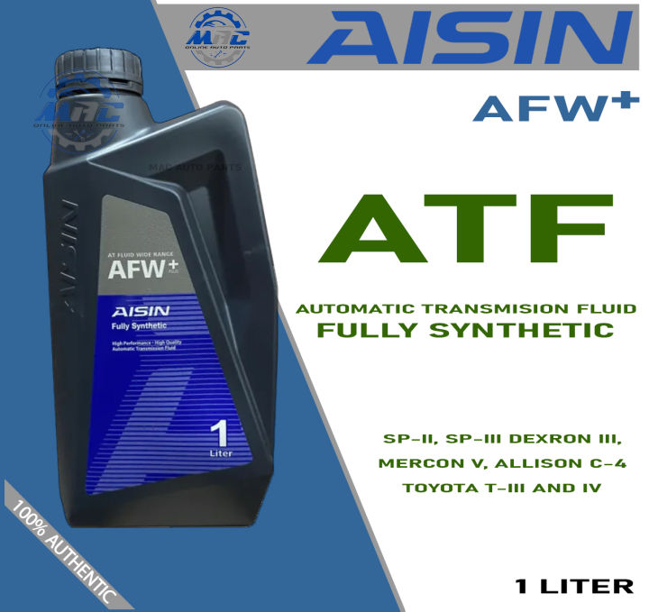 AISIN ATF AFW+ automatic transmission fluid 1 liter FULLY SYNTHETIC ATF ...