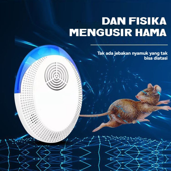 Pengusir Tikus Ultrasonik Listrik Nirkabel PLUG PLAY Mini Pembunuh ...